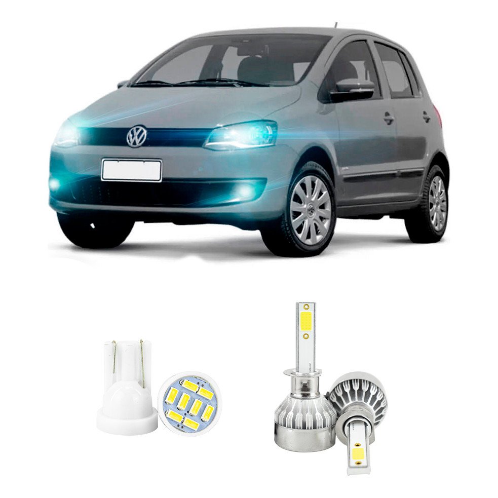 Lampada Led Farol Alto Volkswagen Fox 2003 A 2007 20000lm | Shopee Brasil