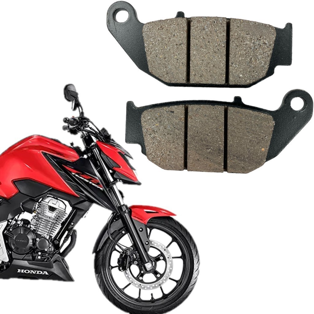 PAR PASTILHAS DE FREIO TRASEIRO HONDA CB 300F TWISTER ABS CBS 2023 2024 ...