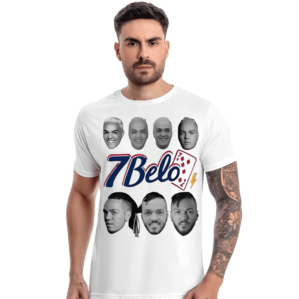 Camiseta 7belo Belo Cantor Meme Divertido Pagode Samba | Shopee Brasil