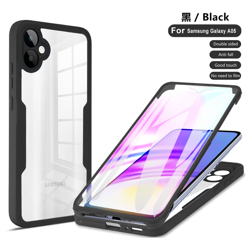 360 Capa Para Samsung Galaxy A06 A05 A05S Capinha Plástico TPU Duplo À Prova De Choque Capa De ...