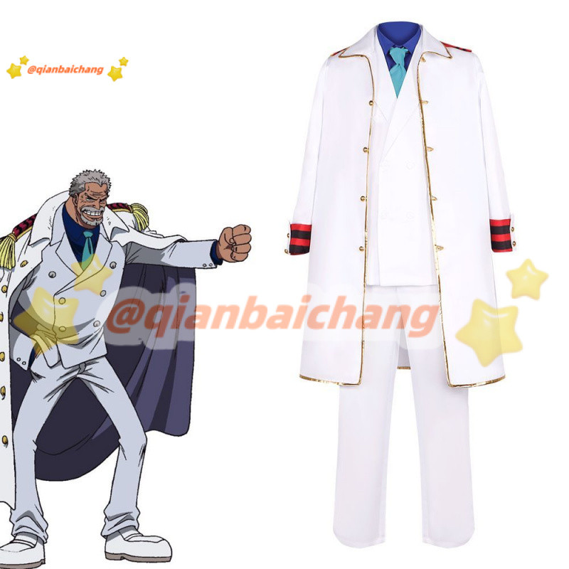 ONE PIECE cos Monkey D Garp cosplay Conjunto Completo De Roupas De ...