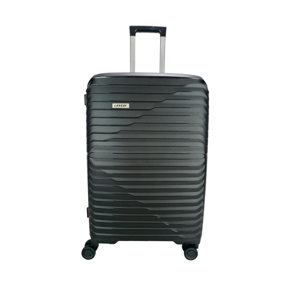 Mala Média 23kg Lansay Preto expansível Linha Orium Rodas 360° TSA | Shopee Brasil