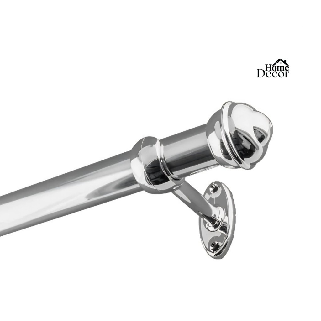 Kit Varão Cromado Luxo para Cortina 3,50 Metros 19mm | Shopee Brasil