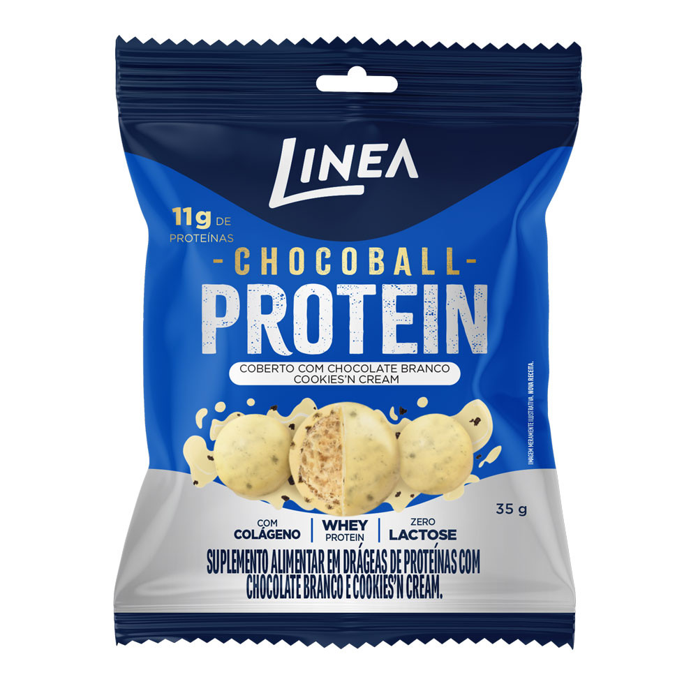 Chocoball Protein Linea Sabor Cookies'n Cream 35g | Shopee Brasil
