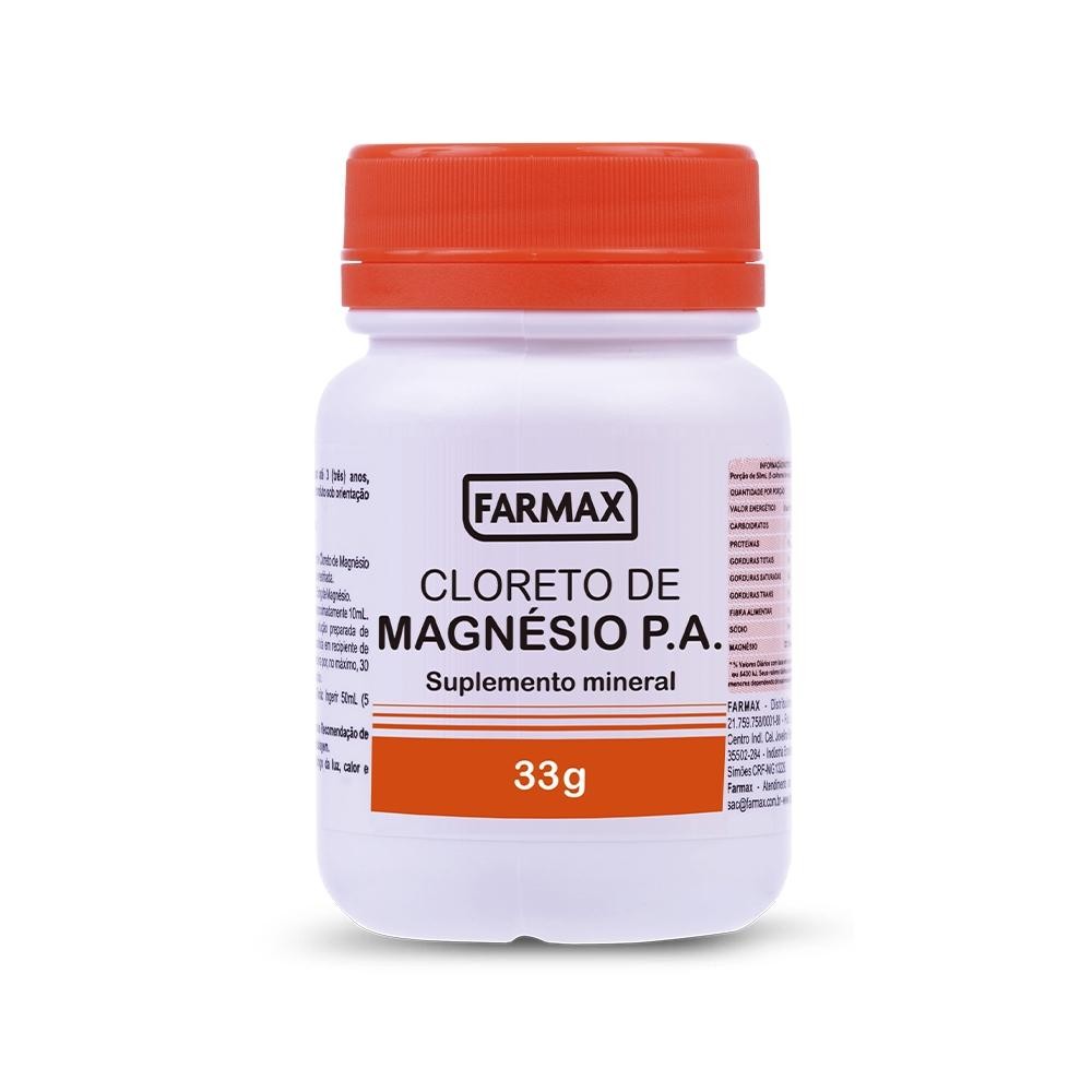 Cloreto De Magnesio Farmax Suplemento Mineral 33G | Shopee Brasil