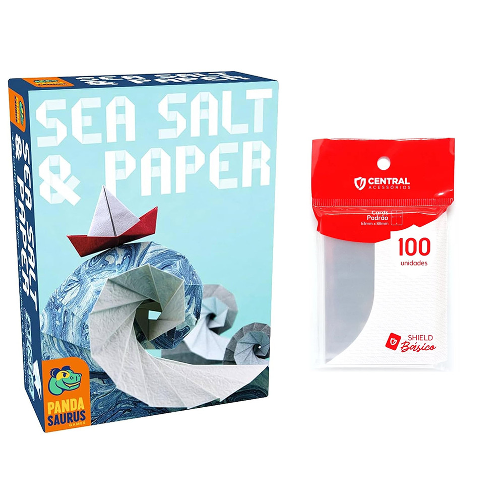 Kit Jogo De Cartas Sea Salt & Paper Origamis + 100 Sleeve Basico Board ...