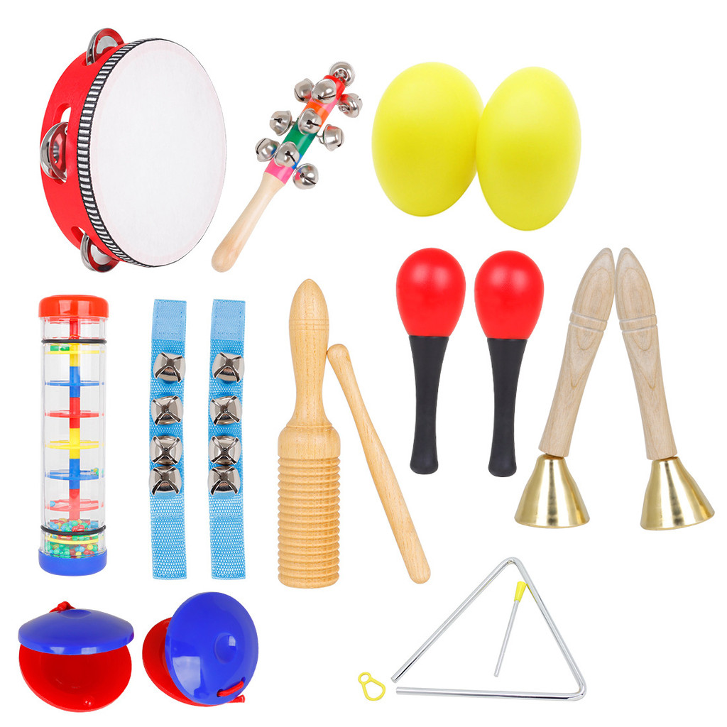 Alf conjunto de instrumentos de percussão conjunto de 10 peças crianças ...