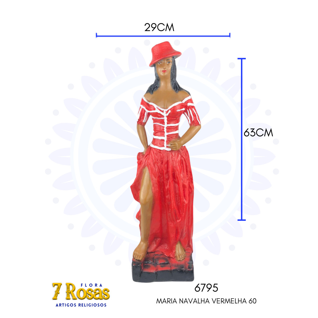 MARIA NAVALHA 60 VERMELHA | Shopee Brasil