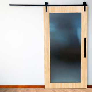 Kit Para Porta de Correr Roldana Aparente Em Alumínio Preto Fosco Trilho 1,5m | Shopee Brasil