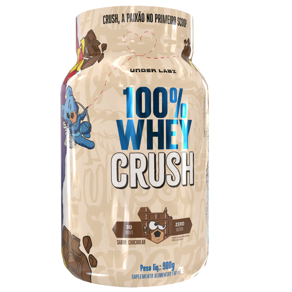 Whey Protein Crush 100% Concentrado Under Labz 900g C/ Coq10 | Shopee ...