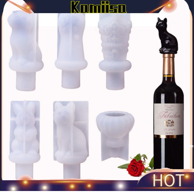 Kami Diy Food Grade Garrafa De Vinho Rolha Molde Conjunto De Jóias De ...