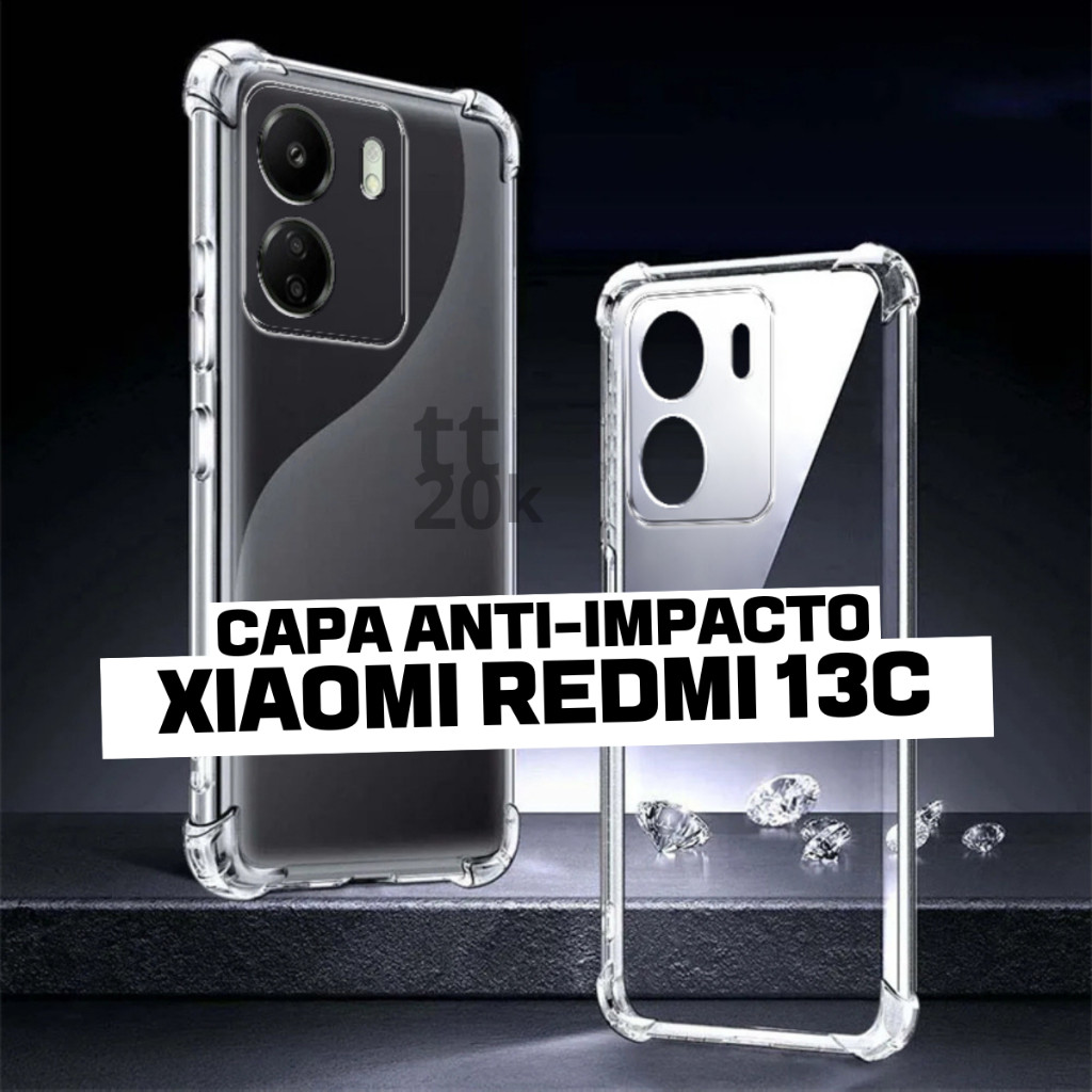 Capa Capinha XIAOMI REDMI 13C Anti Impacto Transparente Flexível | Shopee Brasil