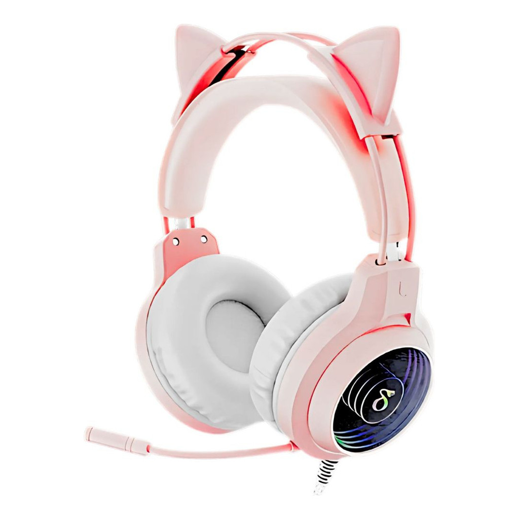 Headset Gamer Rgb Pro Microfone E Som Imersivo Orelhas Gato | Shopee Brasil