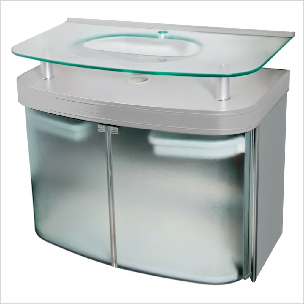 Gabinete para Banheiro com Cuba Cris Master 62,5cm x 46cm | Shopee Brasil