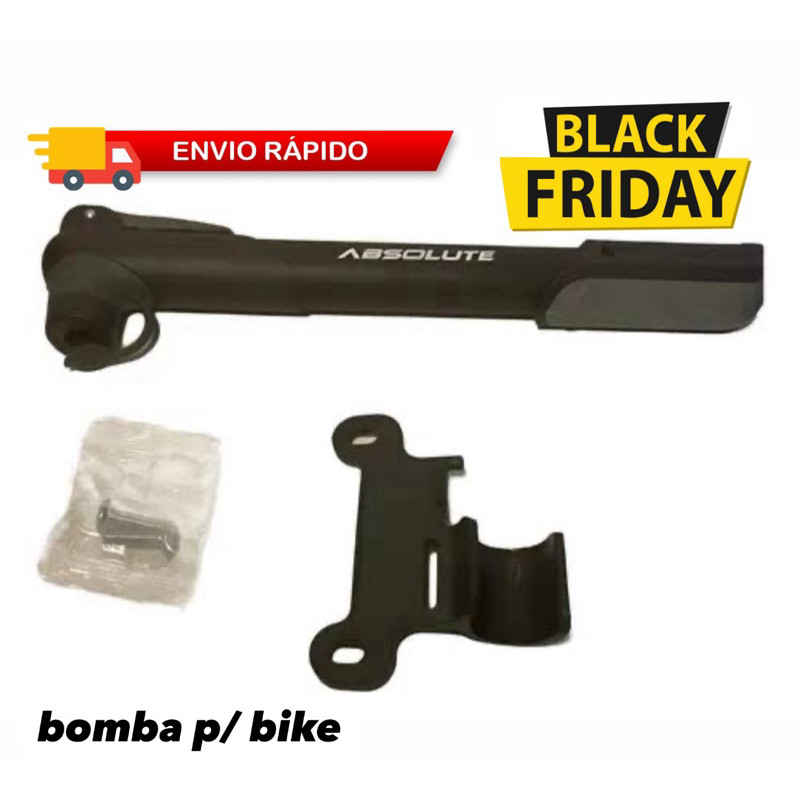 Bomba Encher Pneu Bike Mtb Absolute Nero Mini Compacta Leve | Shopee Brasil