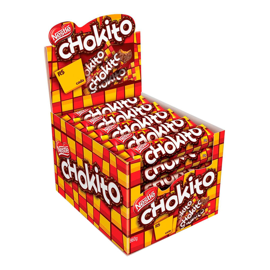 Chocolate Chokito 960g c/30 unid. - Nestlé | Shopee Brasil