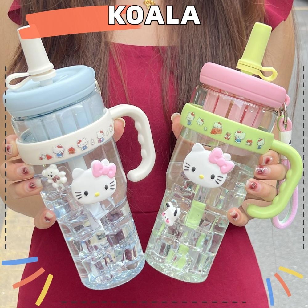 KOALL Xícara De Palha De Desenho Animado , Água Portátil Hello Kitty De ...