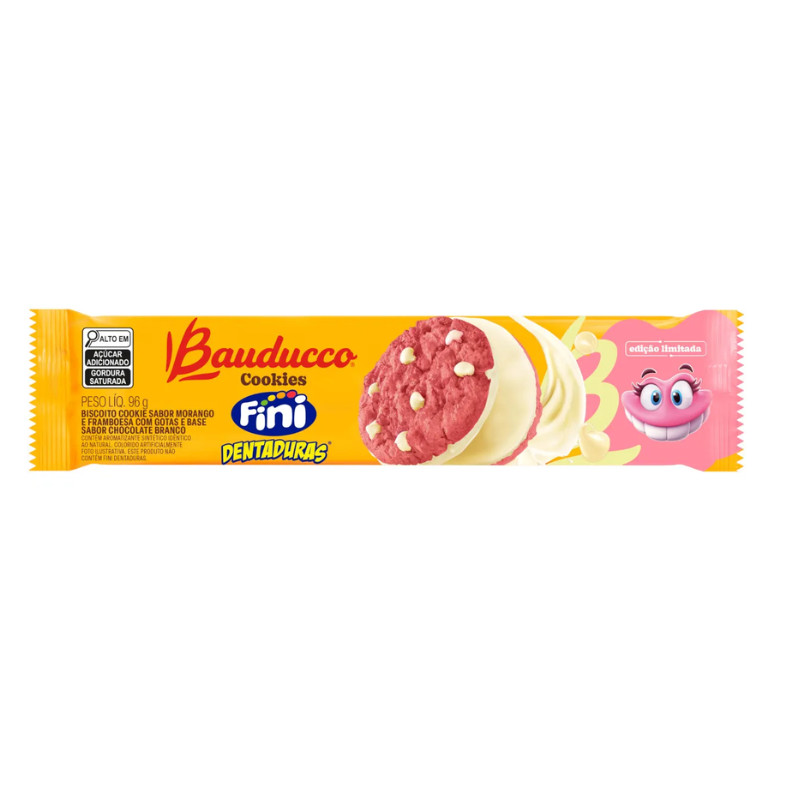 COOKIES FINI DENTADURA BAUDUCCO 96G | Shopee Brasil