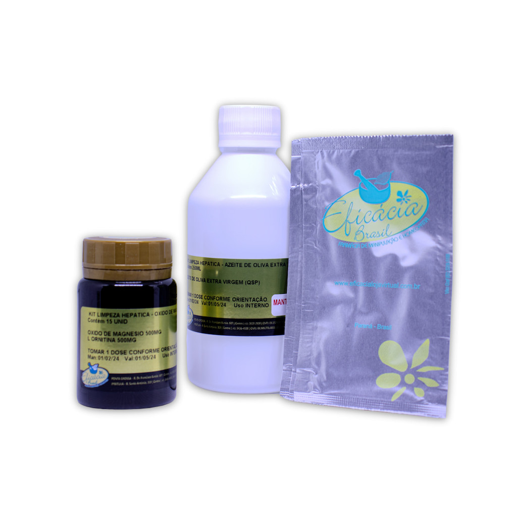 Kit completo de suplementos para Limpeza Hepática (protocolo Dr Andreas ...