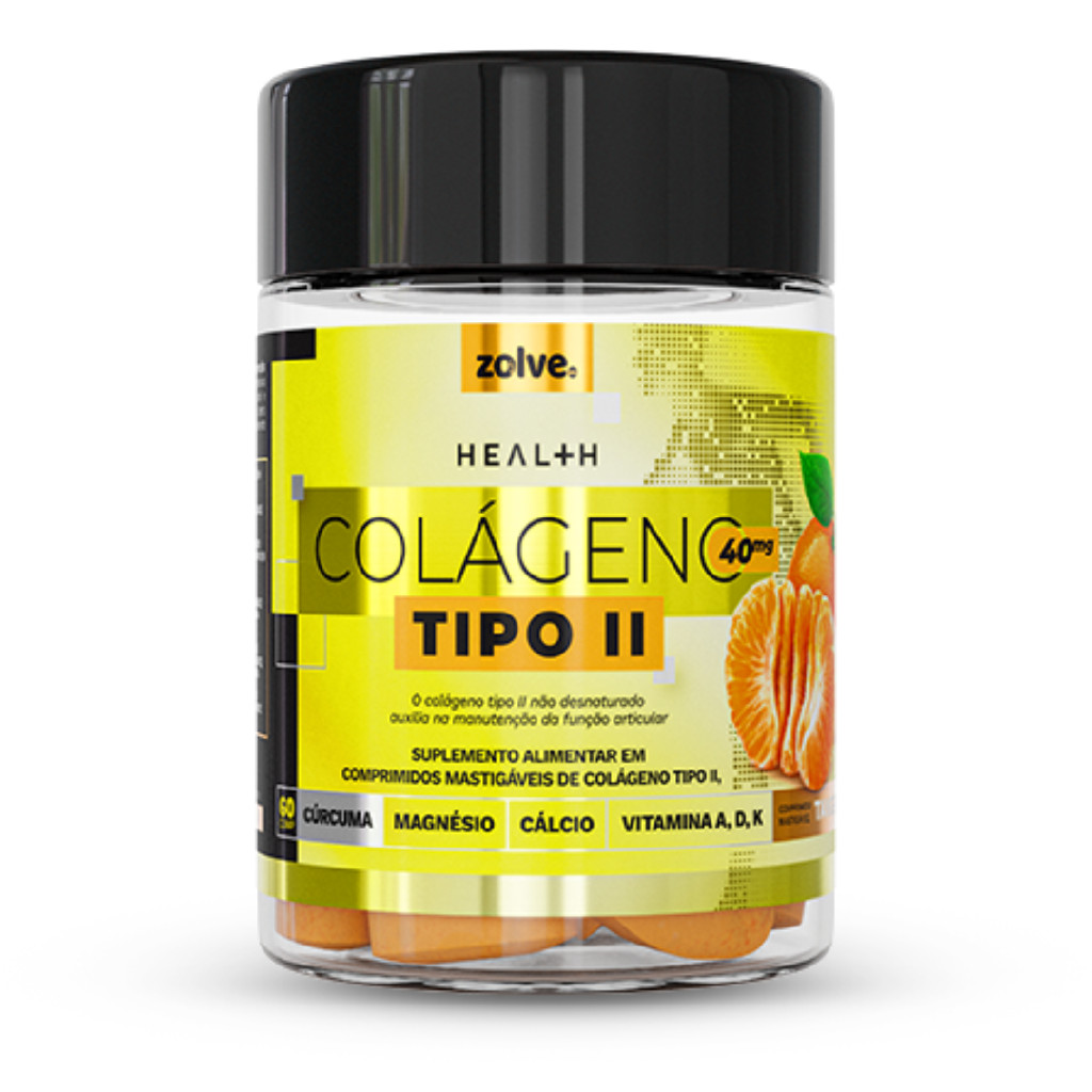 Zolve Colágeno Tipo II - 1 POTE- Suplemento Vitamina Mastigável ...