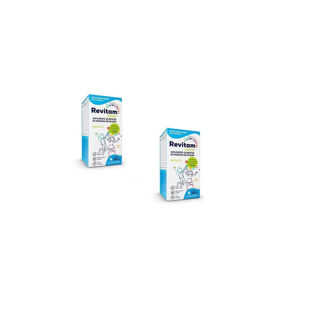 Kit 2 Suplemento Revitam Junior 120ml - Biolab | Shopee Brasil