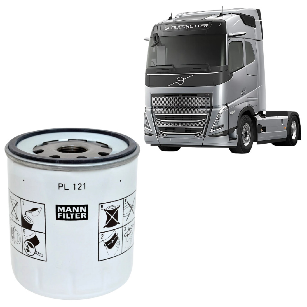 Filtro Combustível Compatível Volvo FH460 FH500 Mann Filter PL121 ...