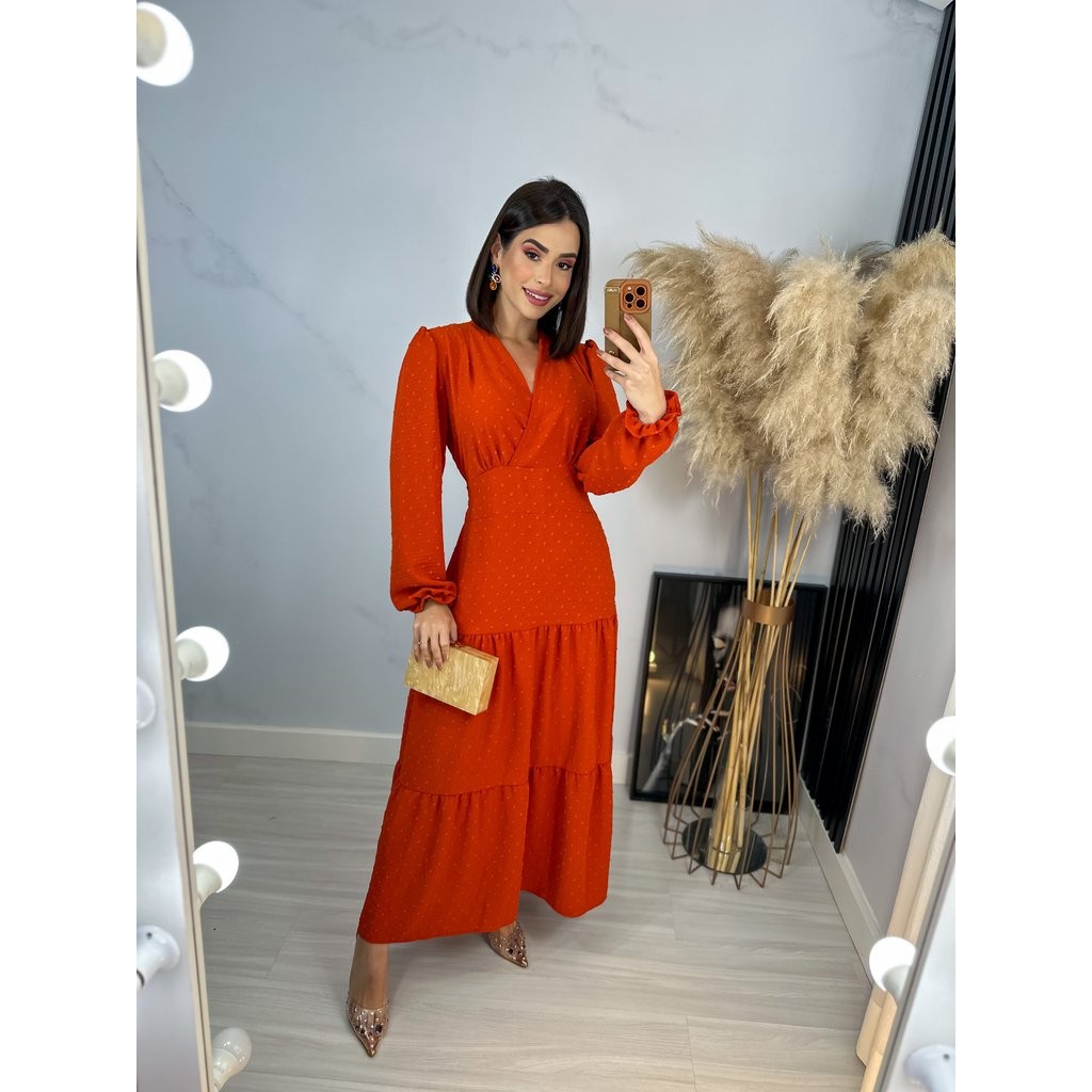 Vestido Carol Longo em Duna | Shopee Brasil