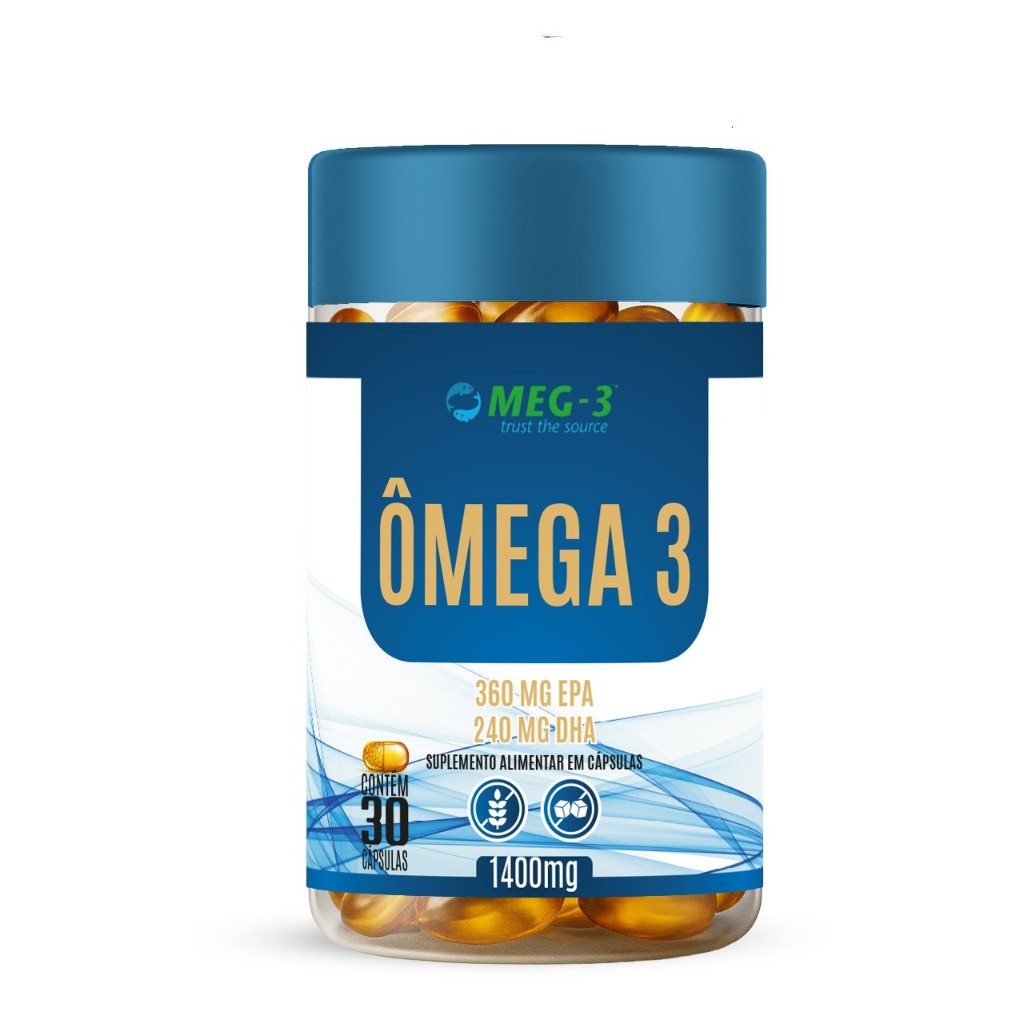 ÔMEGA 3 18/12 SELO MEG 3 SOFTGEL 1400MG EPA DHA KIT COM 180 CÁPSULAS ...