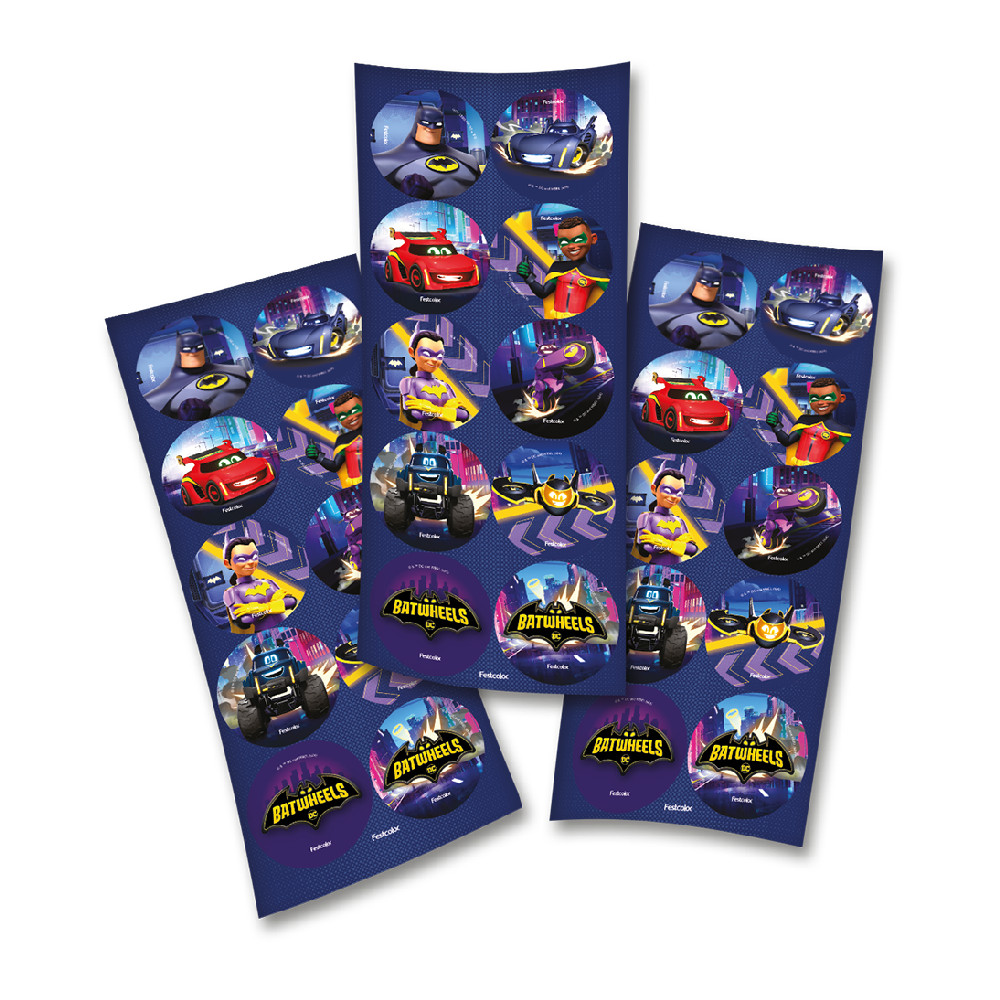 Adesivo Batwheels C/30 Festcolor | Shopee Brasil