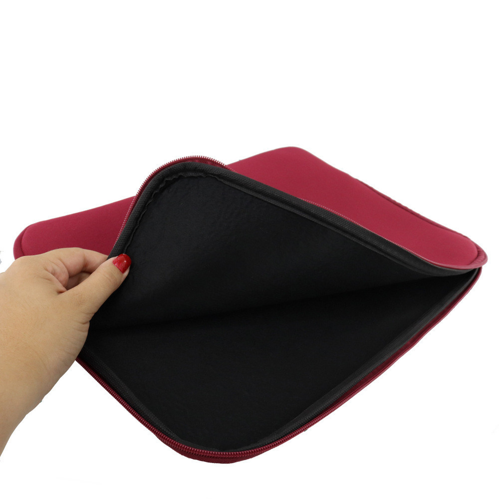 Capa Case Notebook Pasta Preta 15.6 Polegadas Lisa Sem Bolso Neoprene 14/15/17 Polegadas ...