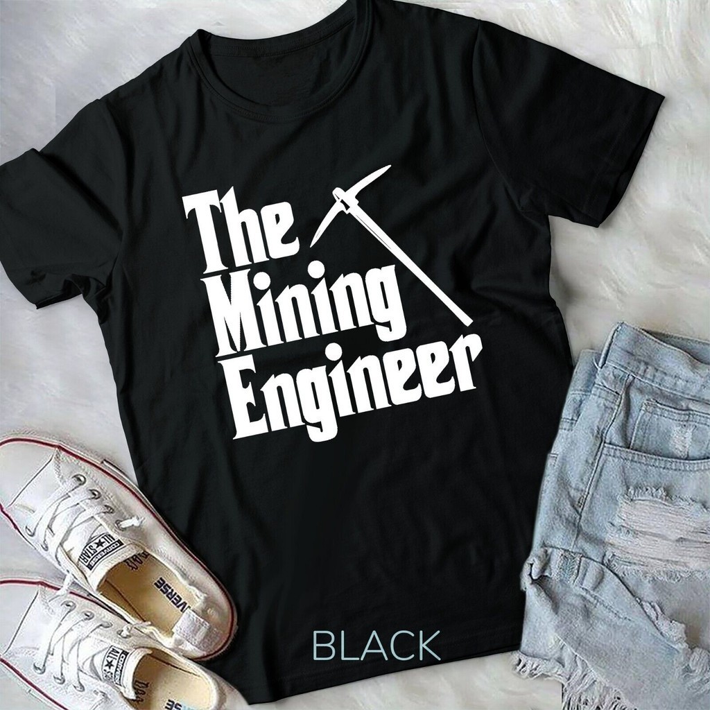 Camiseta Unissex The Mining Engineer Pickaxe Engineering Miner Apparel ...