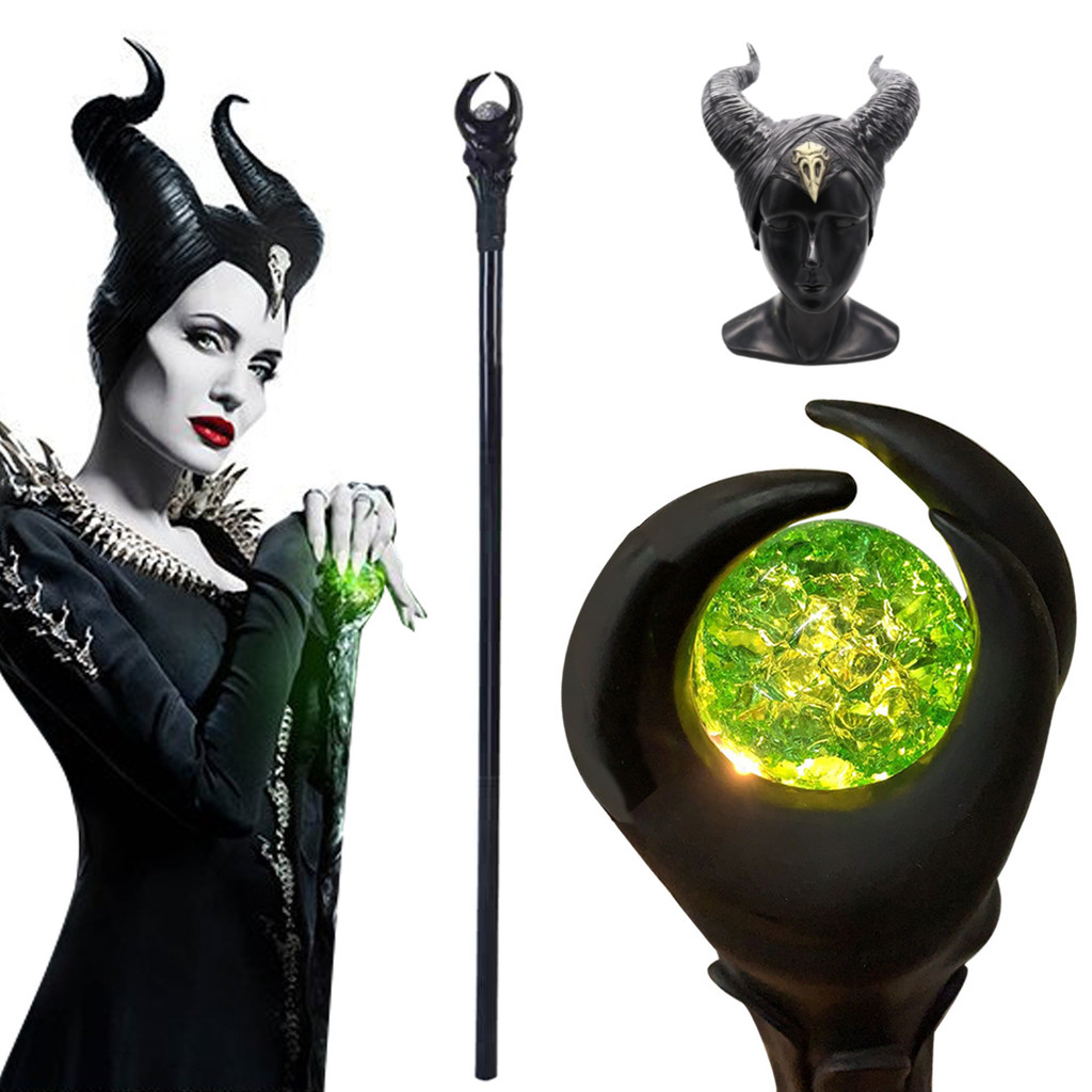 Malévola : Mistress of Evil Varinha Mágica Brilhante E Chapéu De Chifre ...