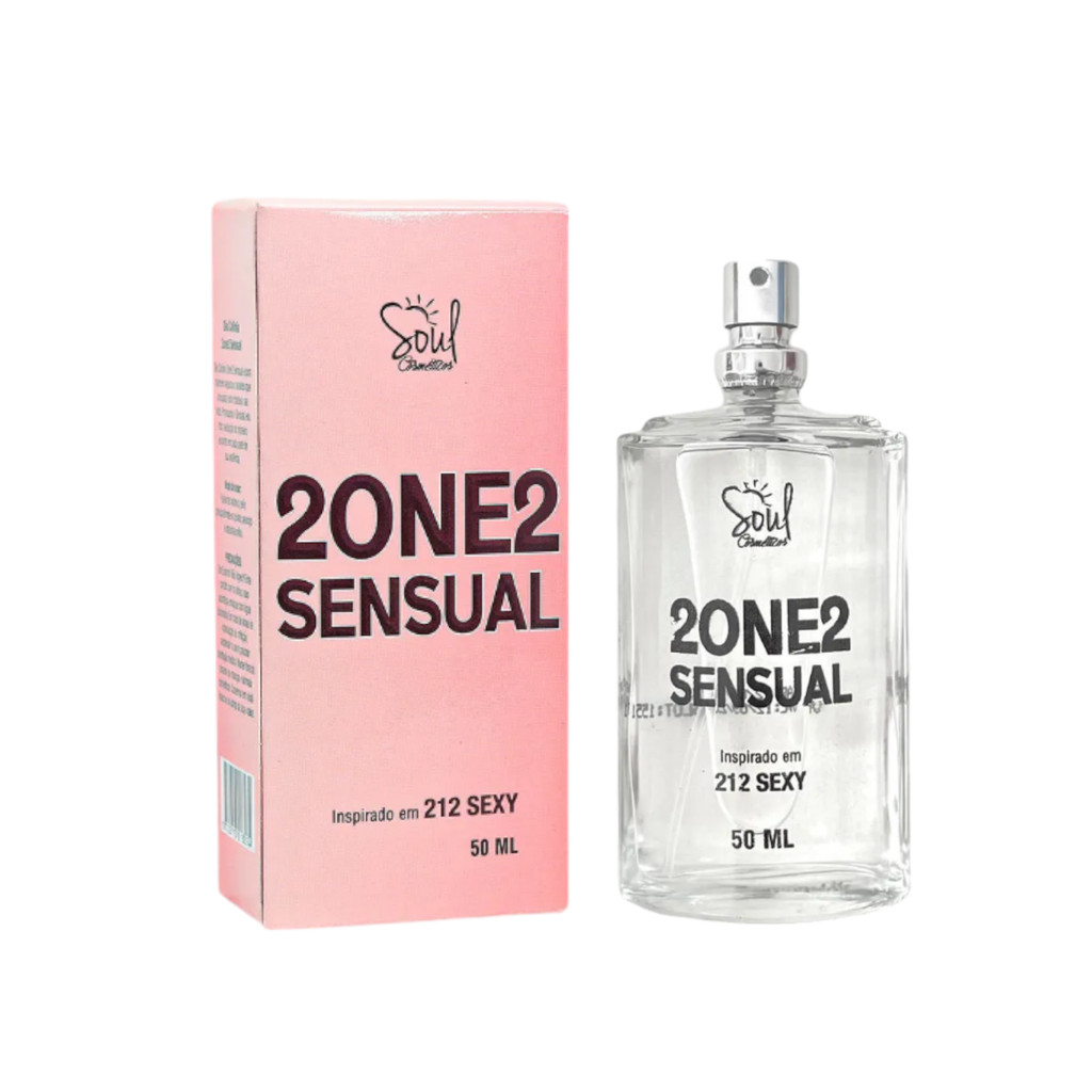Perfume 2 One 2 Sensual Inspirado em 212 Sexy Soul Cosméticos | Shopee ...