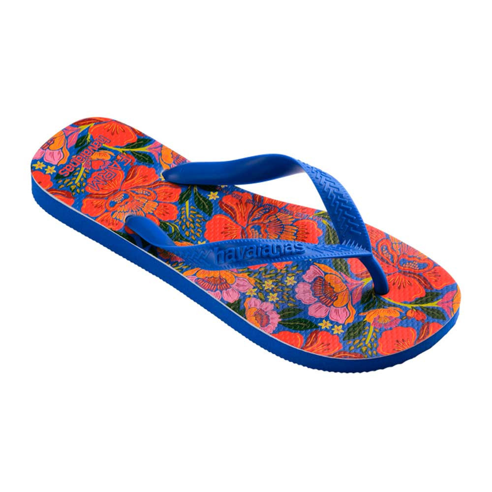 Chinelo Havaianas Farm Floralinda Azul | Shopee Brasil