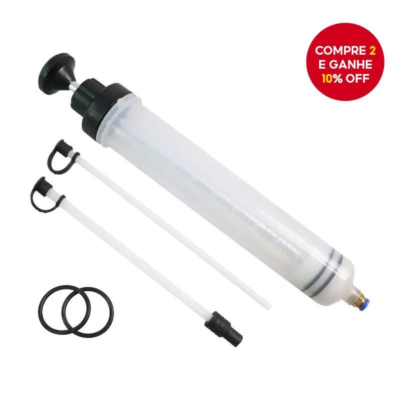 Extrator E Injetor De óleo De Seringa 500cc Uso Duplo Para Motor Fluido