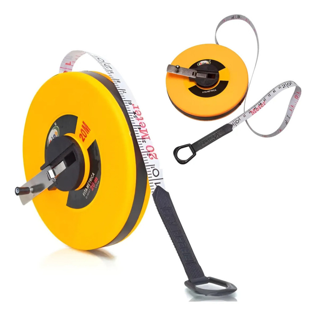 Trena Fita Longa Metrica 20 Metros C/ Manivela Profissional | Shopee Brasil