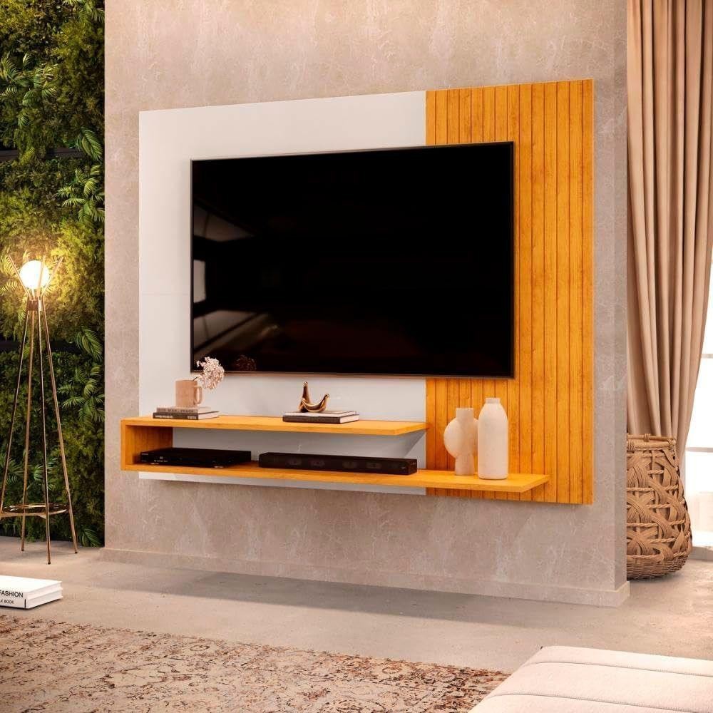Painel Nando Para Tv 50 Polegadas Dj Móveis Cedro/bali | Shopee Brasil