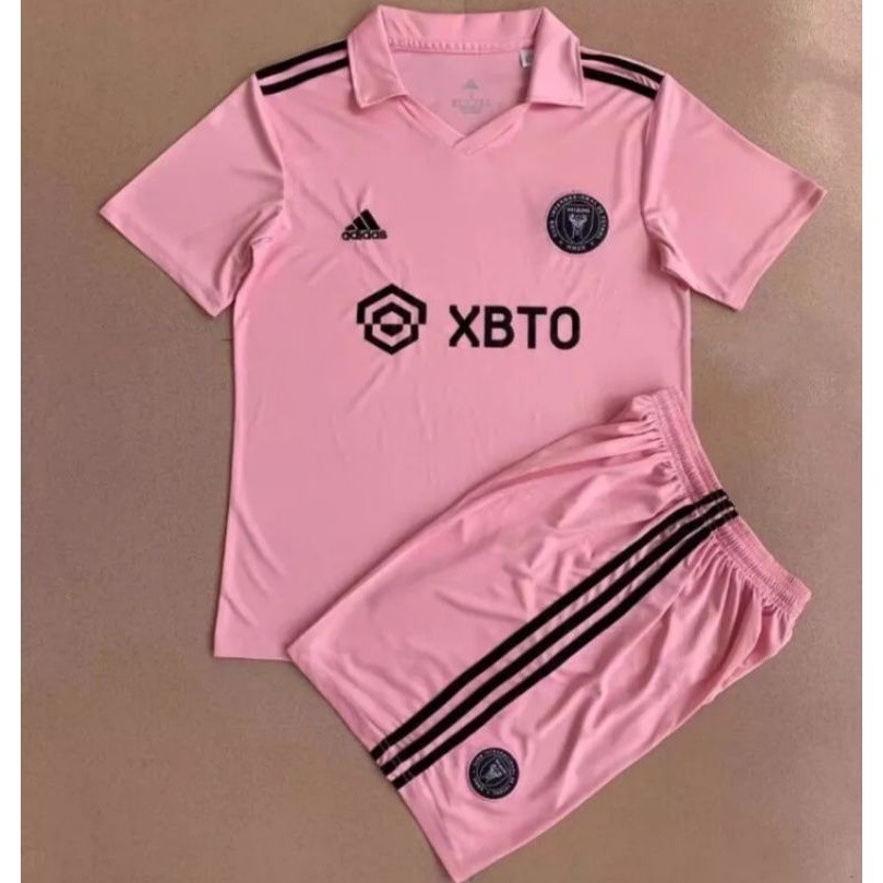 Novo 2023/2024 Infantil Kit Camisa de Time Conjunto Inter Miami Criança ...
