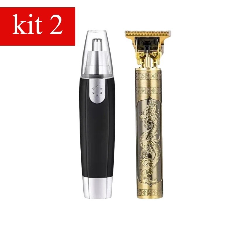Kit cuidados masculinos - Barbeador e aparador de pelos | Shopee Brasil