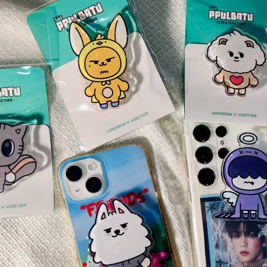 Kpop Idol TXT PPULBATU Pega Telefone Acrílico Griptok MOA Gift Suporte Telescópico | Shopee Brasil