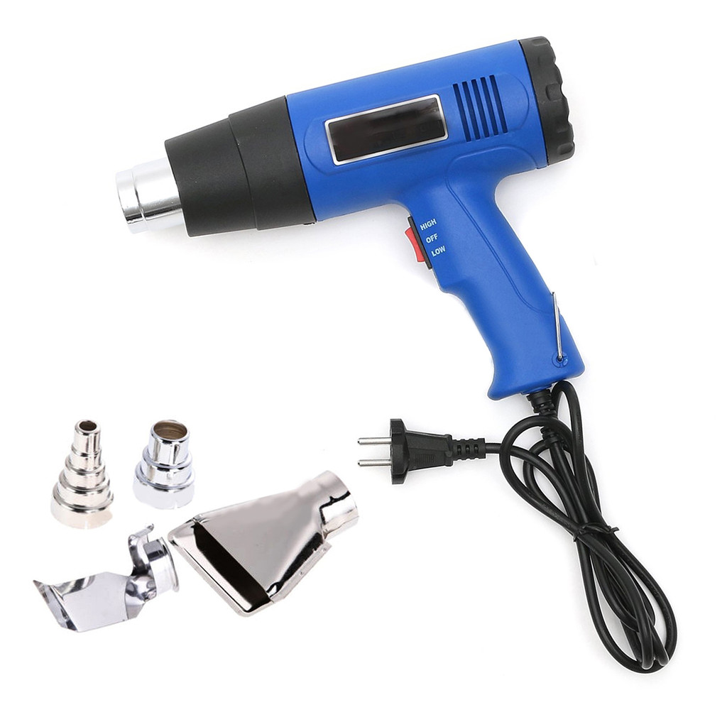Novo Soprador De Ar Quente De Temperatura Dupla + 4 Bicos Conjunto De ...