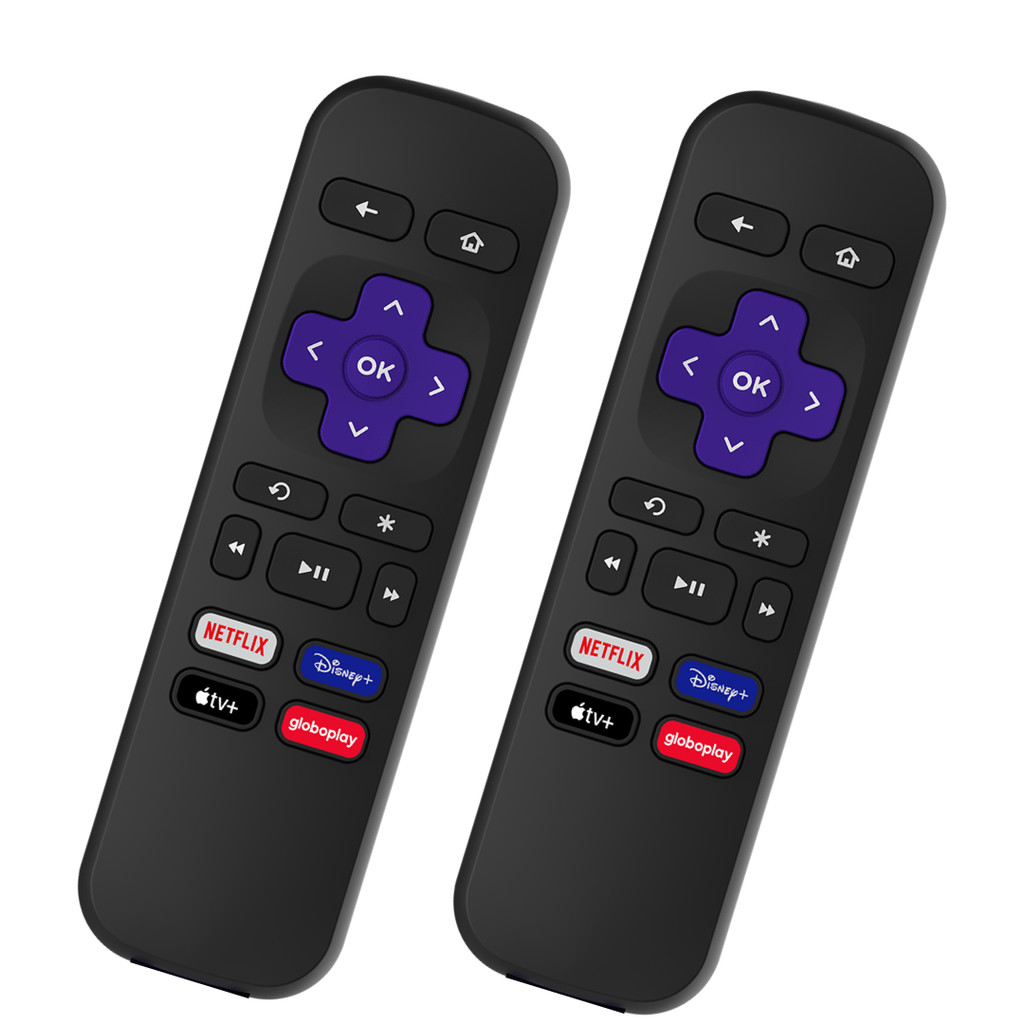 Kit 2 controles remoto para roku express dispositivo de streaming ...
