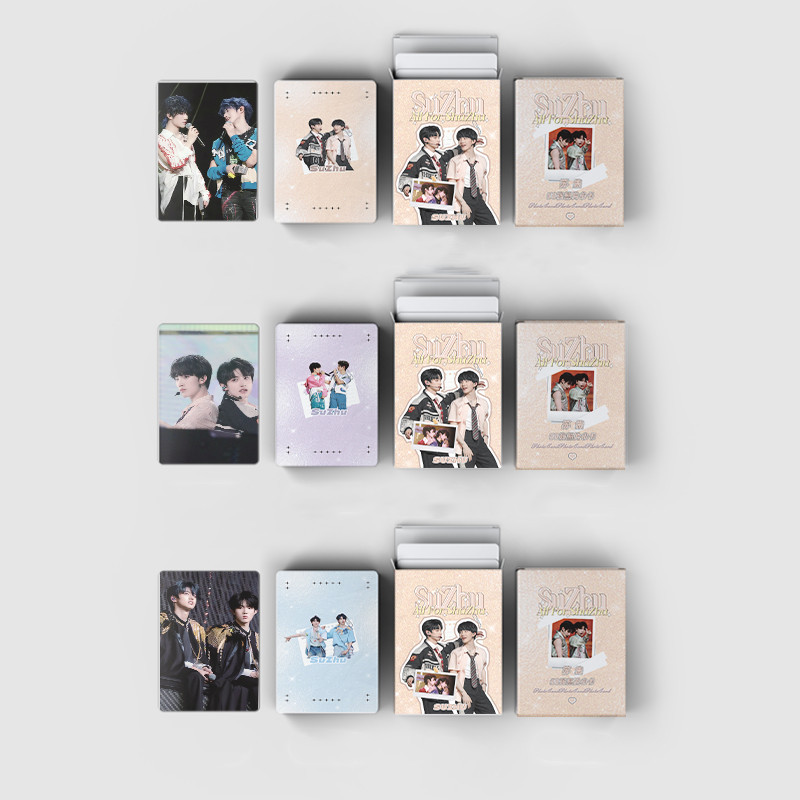 50-55pcs Ator Bai Lu Dylan Wang Hedi Solo Holograma Laser Lomo Cartões Rosy Zhao Lusi JC-T Tan ...