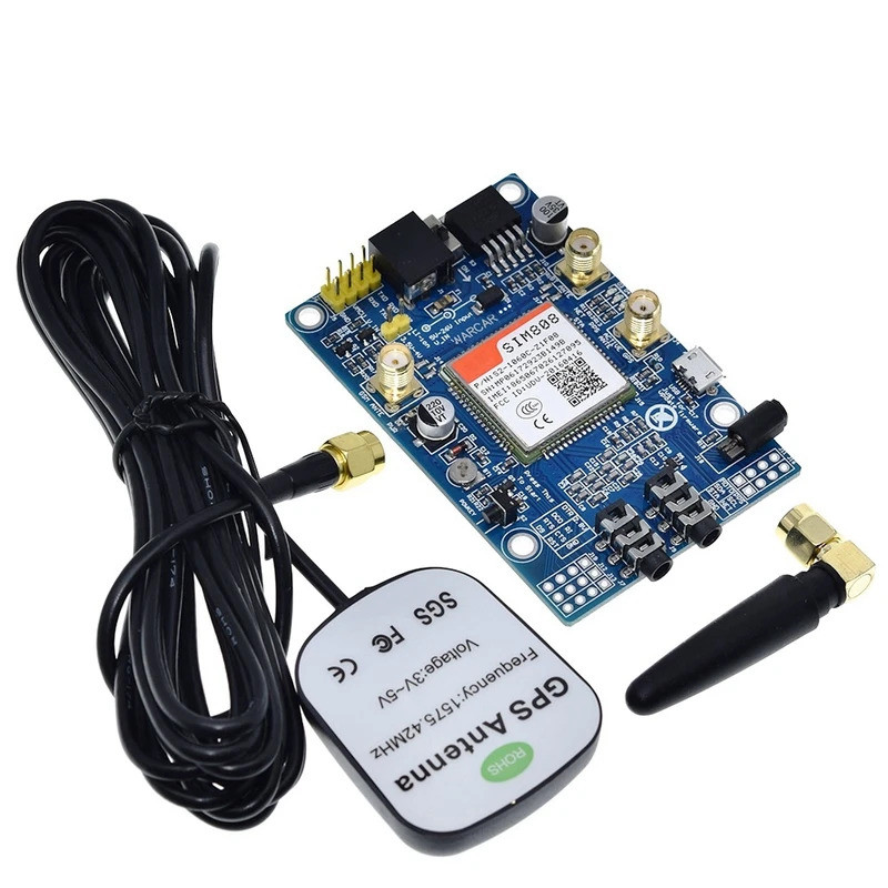 Placa de desenvolvimento do módulo SIM808 com soquete de antena IPX SMA para Raspberry Pi com ...