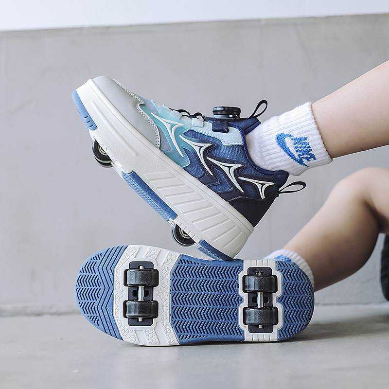 Tênis Patins Infantil Masculino com Rodas Removíveis - Tecido Mesh ou ...