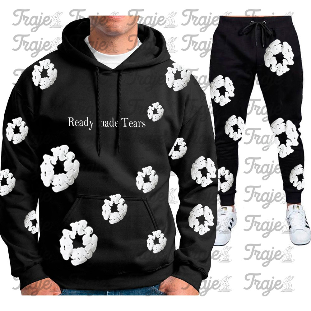 Conjunto Blusa Moletom Denim Tears Novo Moletom Lágrimas de Jeans com ...