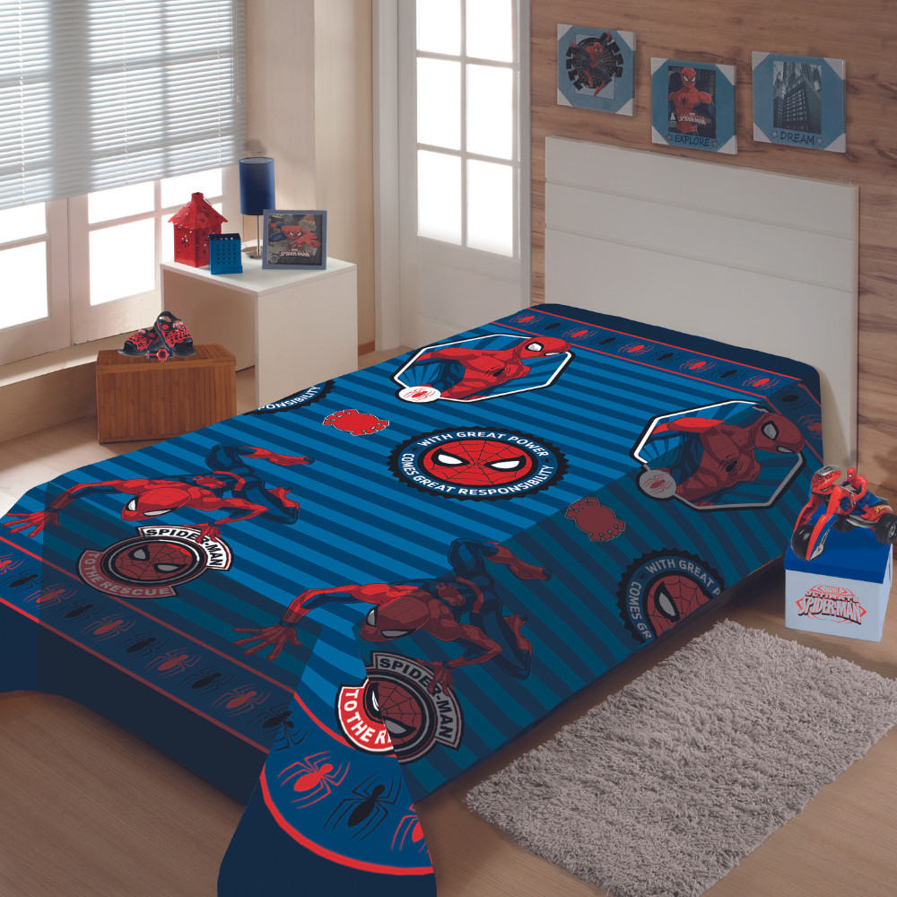 Manta Juvenil Fun Marvel Microfibra Jolitex 1,50 M x 2,00 M | Shopee Brasil