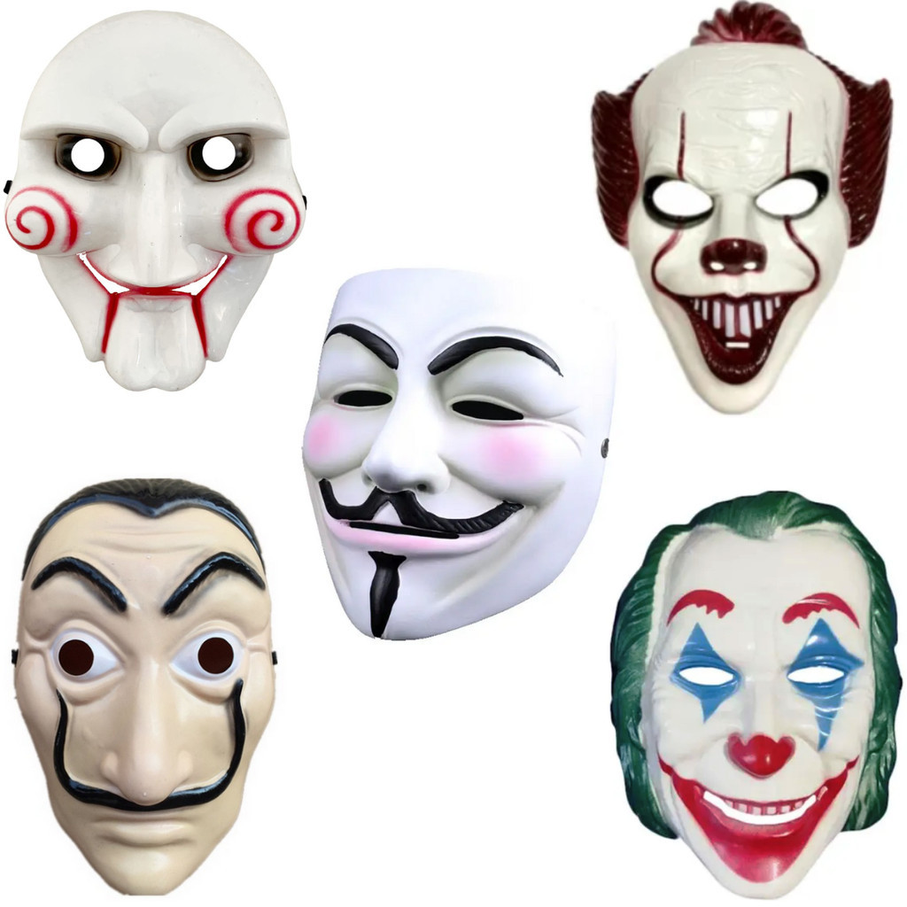 Kit 5 Máscaras Festas Bailes Carnaval Halloween | Shopee Brasil