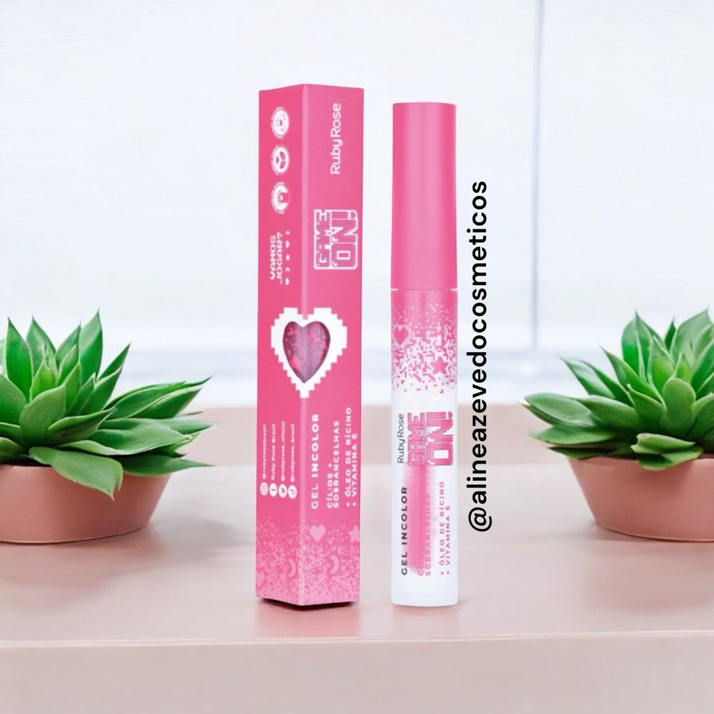 Gel Incolor Cílios e Sobrancelhas Game On Ruby Rose | 3,8ml | Shopee Brasil