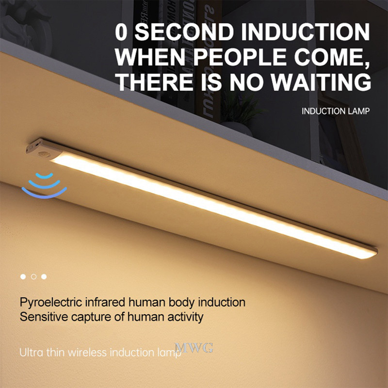 MWG Ultra-Fino Guarda-Roupa Luz Do Armário Led Sensor Recarregável ...